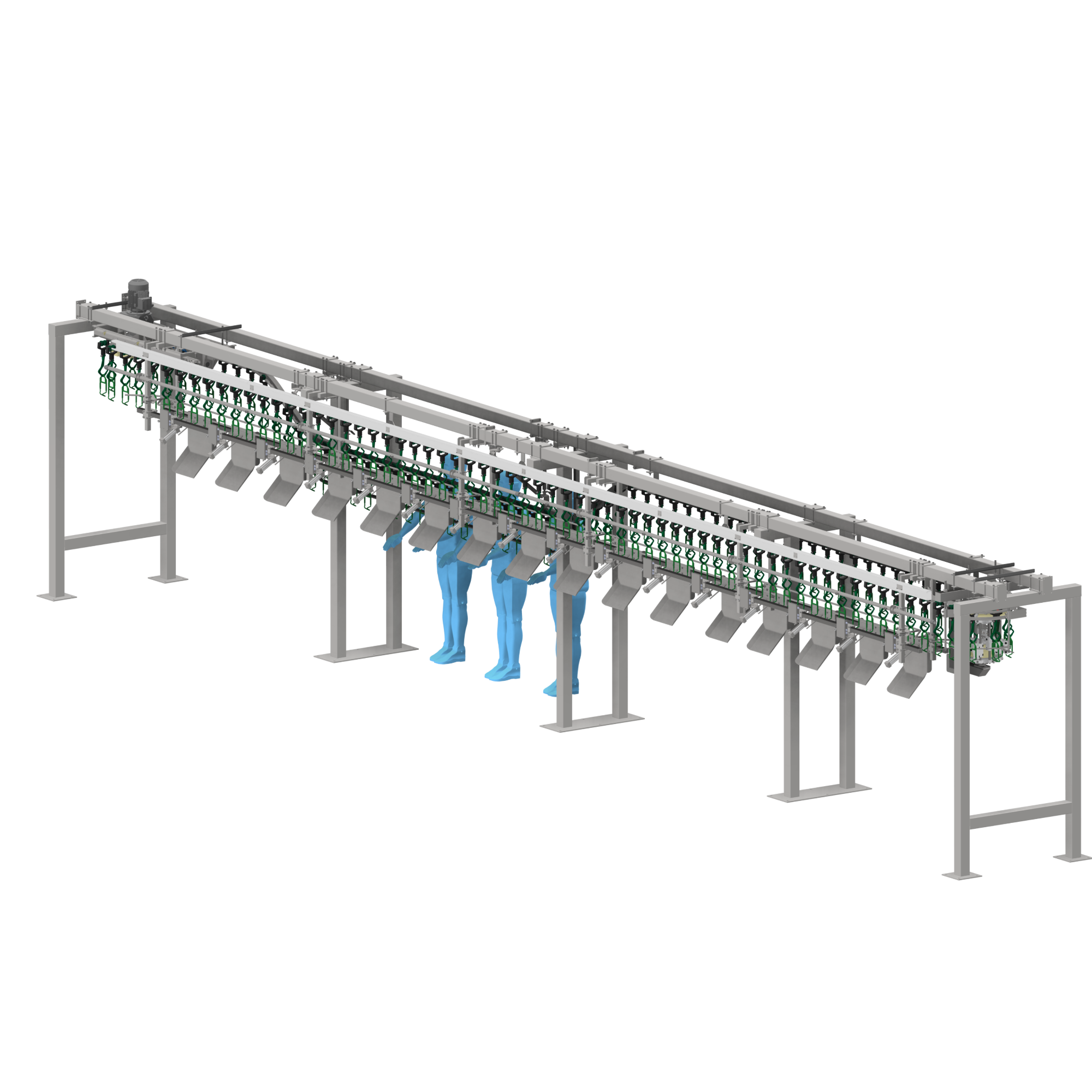 Línea de pesaje aéreo - Dutch Poultry Tech